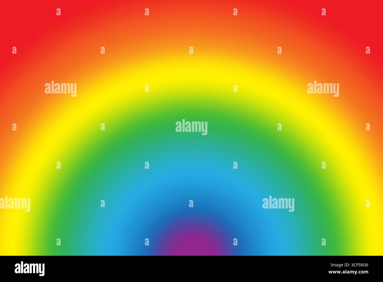 Rainbow arch gradient. Bright color palette. Semicircle spectrum design ...