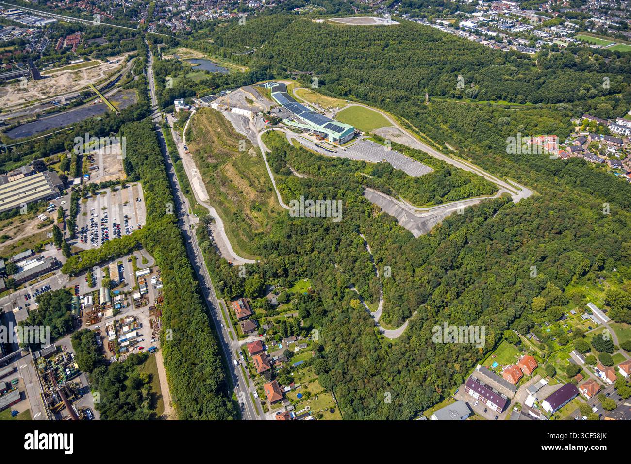 Luftbild, alpincenter Bottrop Skihalle auf der Halde Prosperstraße ...