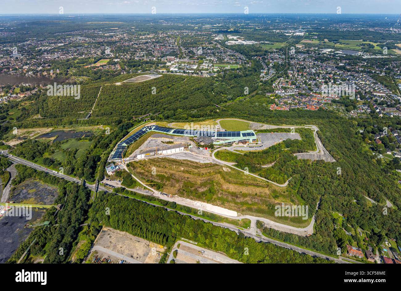 Luftbild, alpincenter Bottrop Skihalle auf der Halde Prosperstraße ...