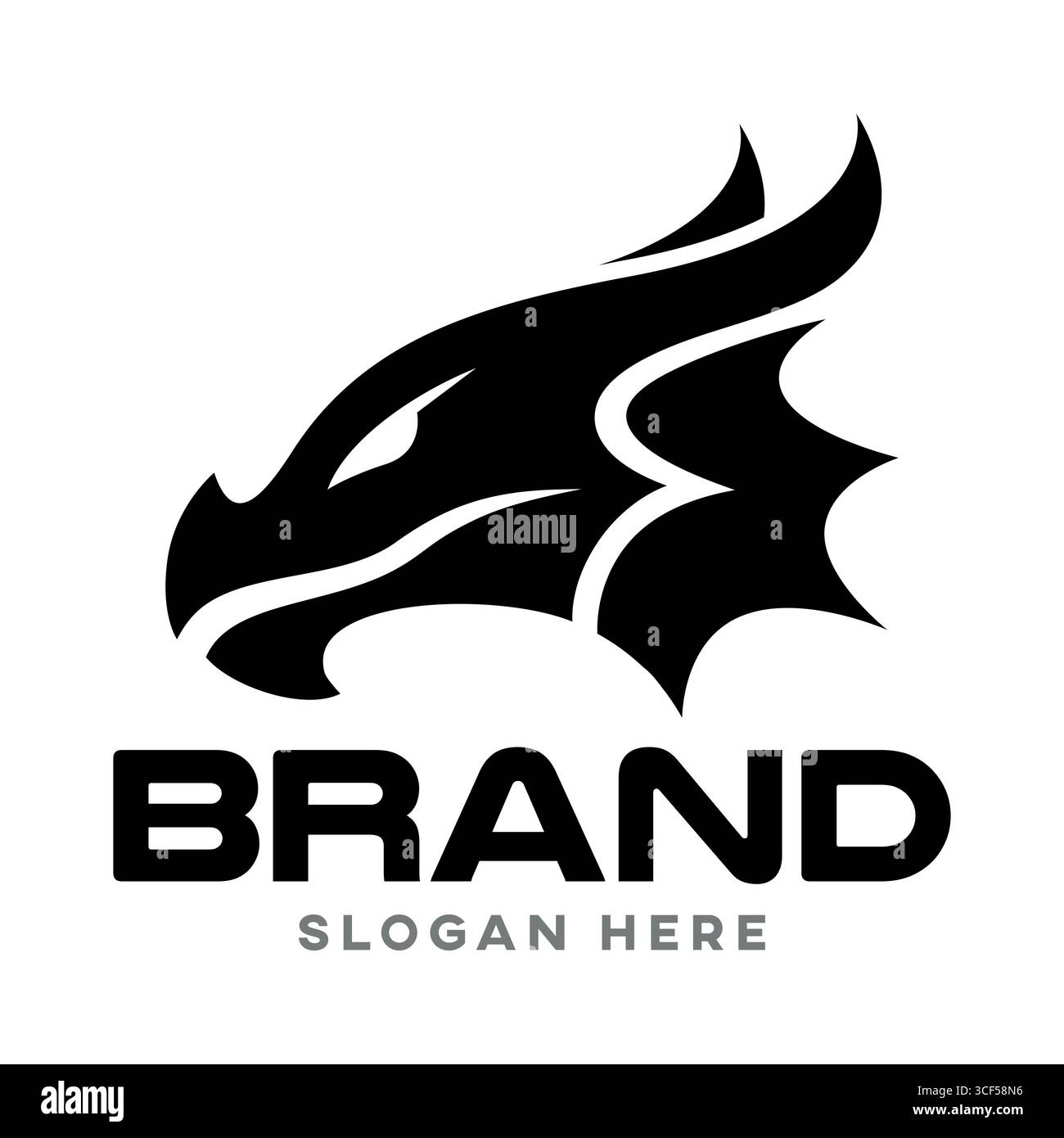 Dragon head horns Black and White Stock Photos & Images - Alamy