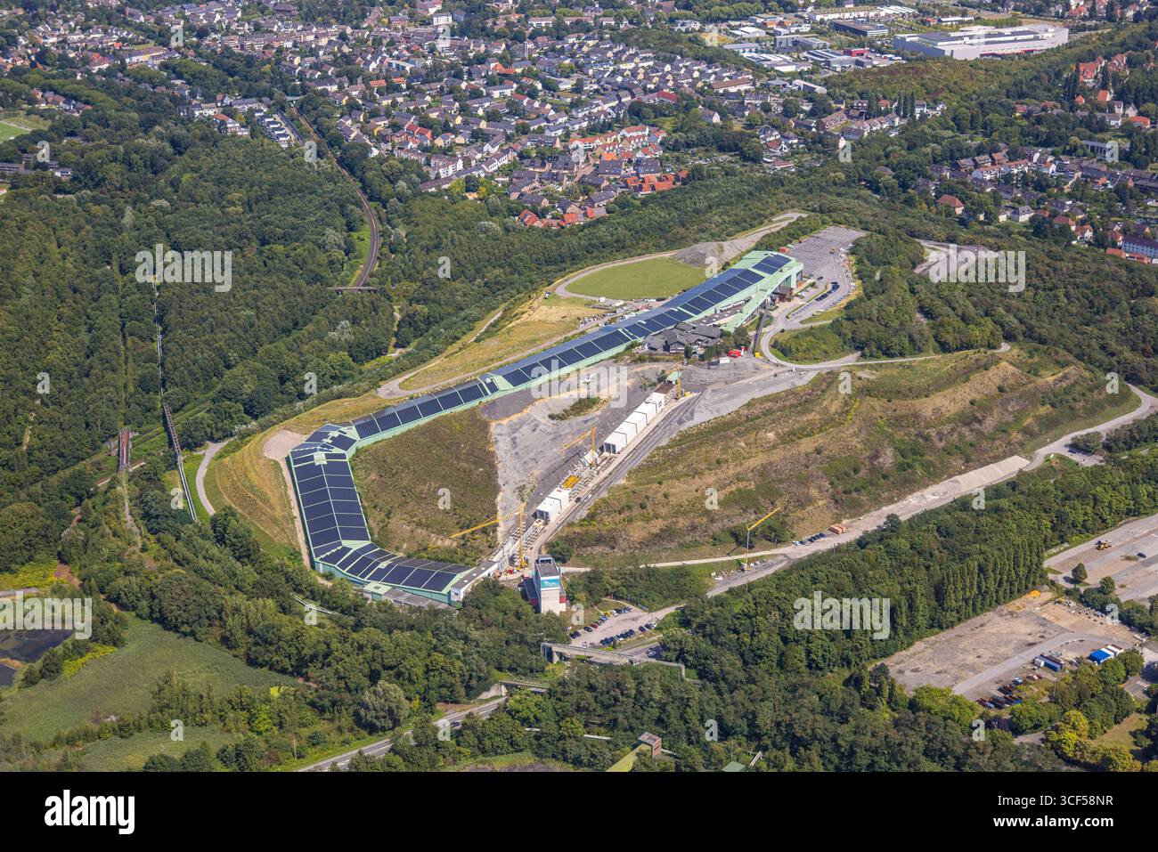 Luftbild, alpincenter Bottrop Skihalle auf der Halde Prosperstraße ...