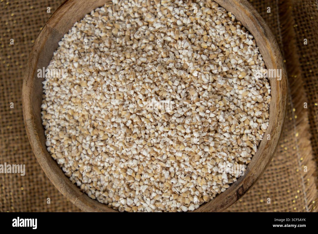 Fine ground barley texture background. Whole spelt grain species. High ...