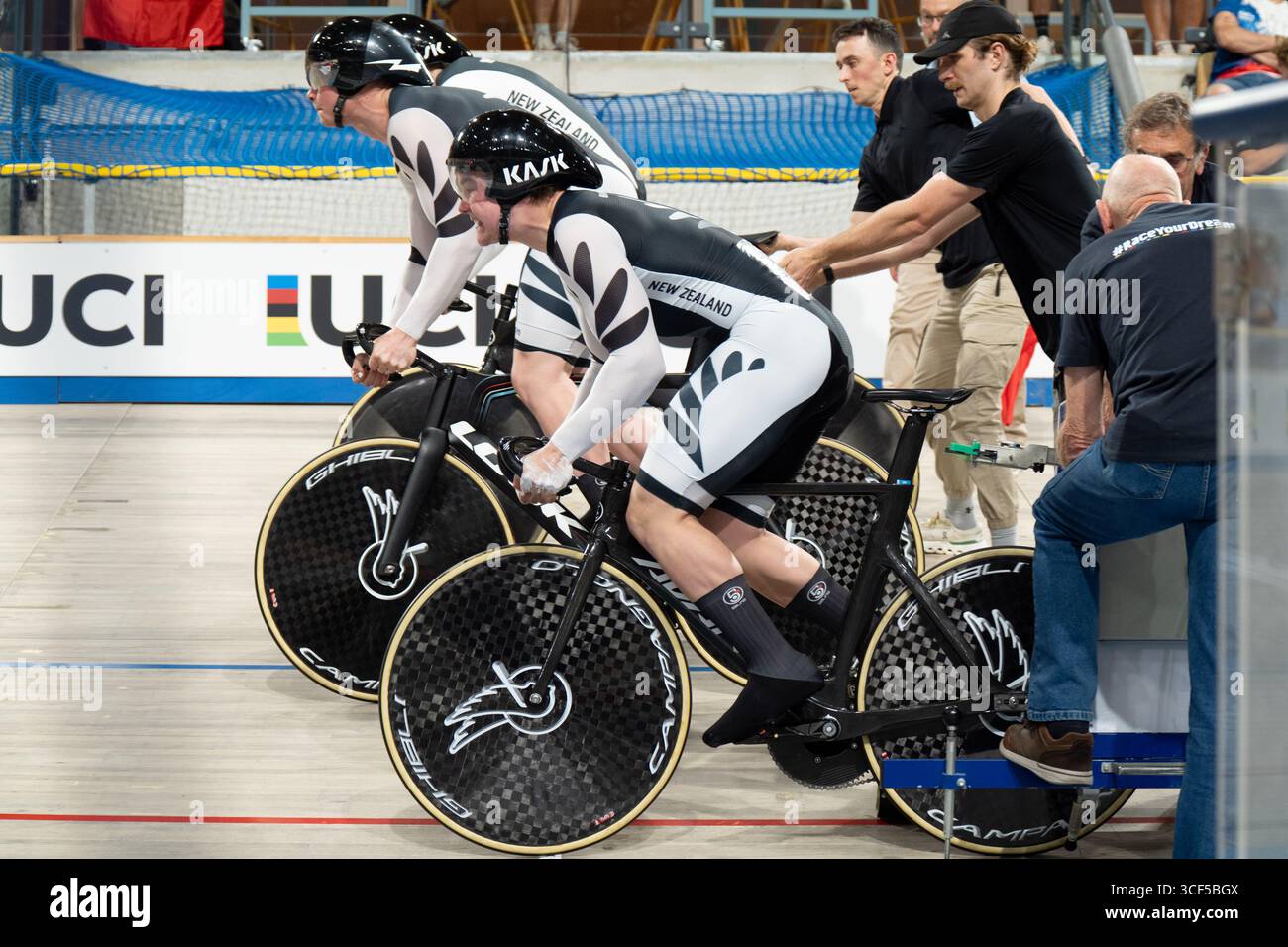 Benjamin Murphy, Alex Schuler, Flynn Underwood from New Zealand team ...