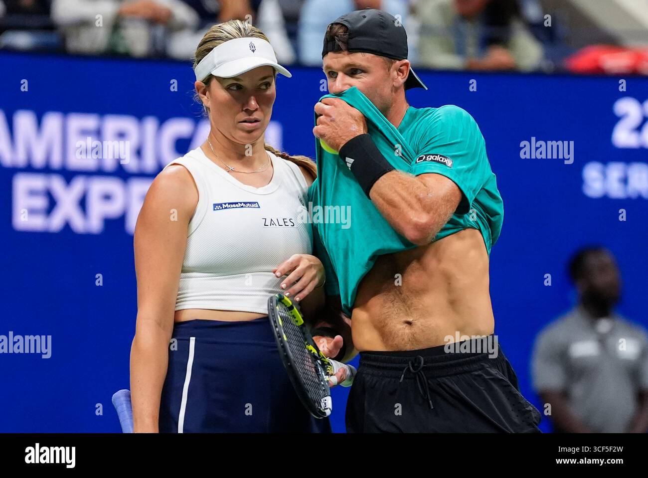 Danielle Collins, right and Christian Harrison, both of the United ...