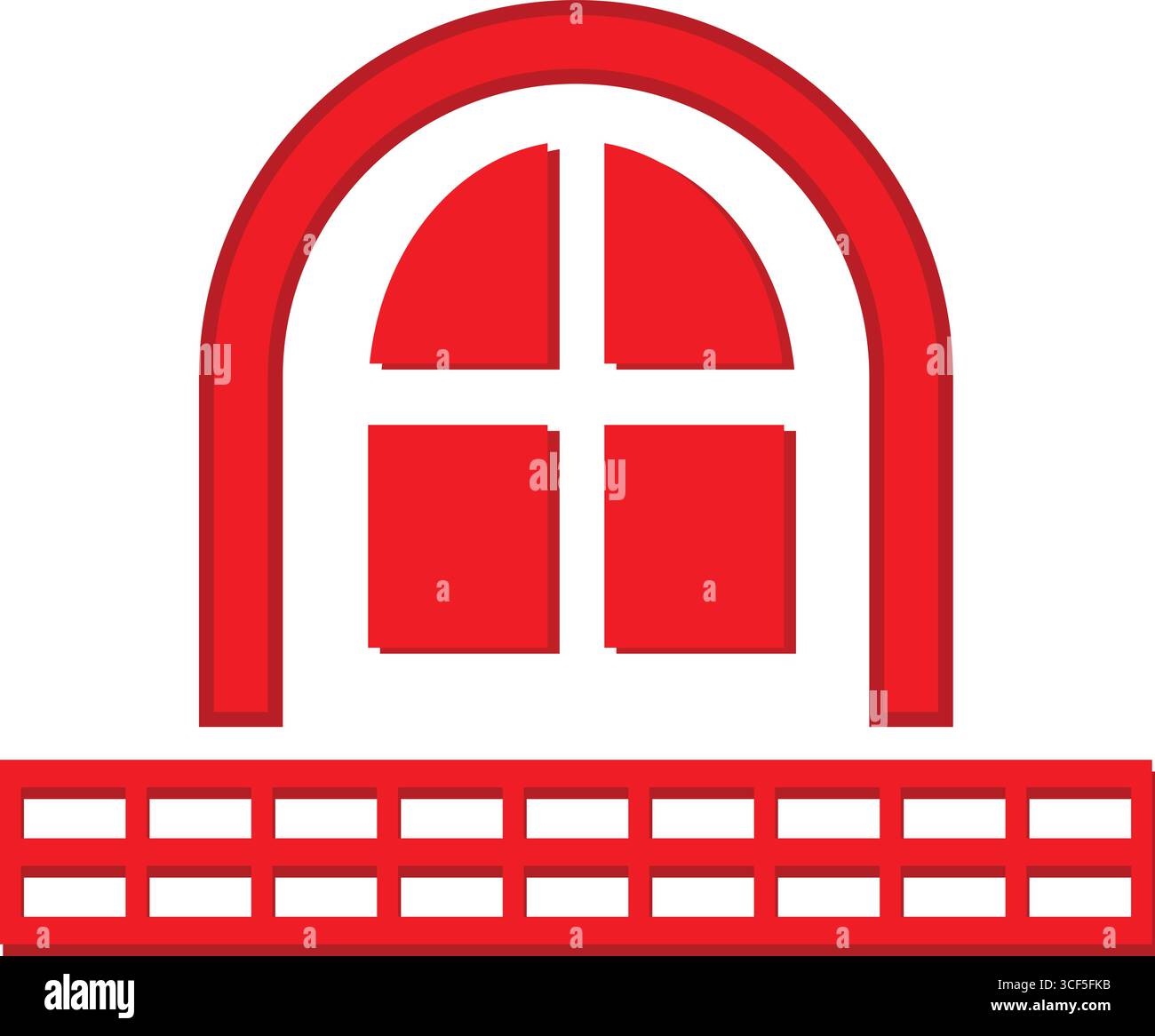 White cross on arch Stock Vector Images - Alamy