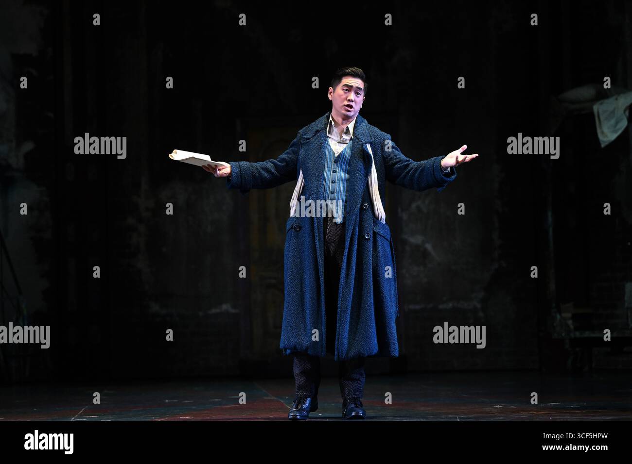 Kang Wang in the role of Rodolfo performs during the final dress ...