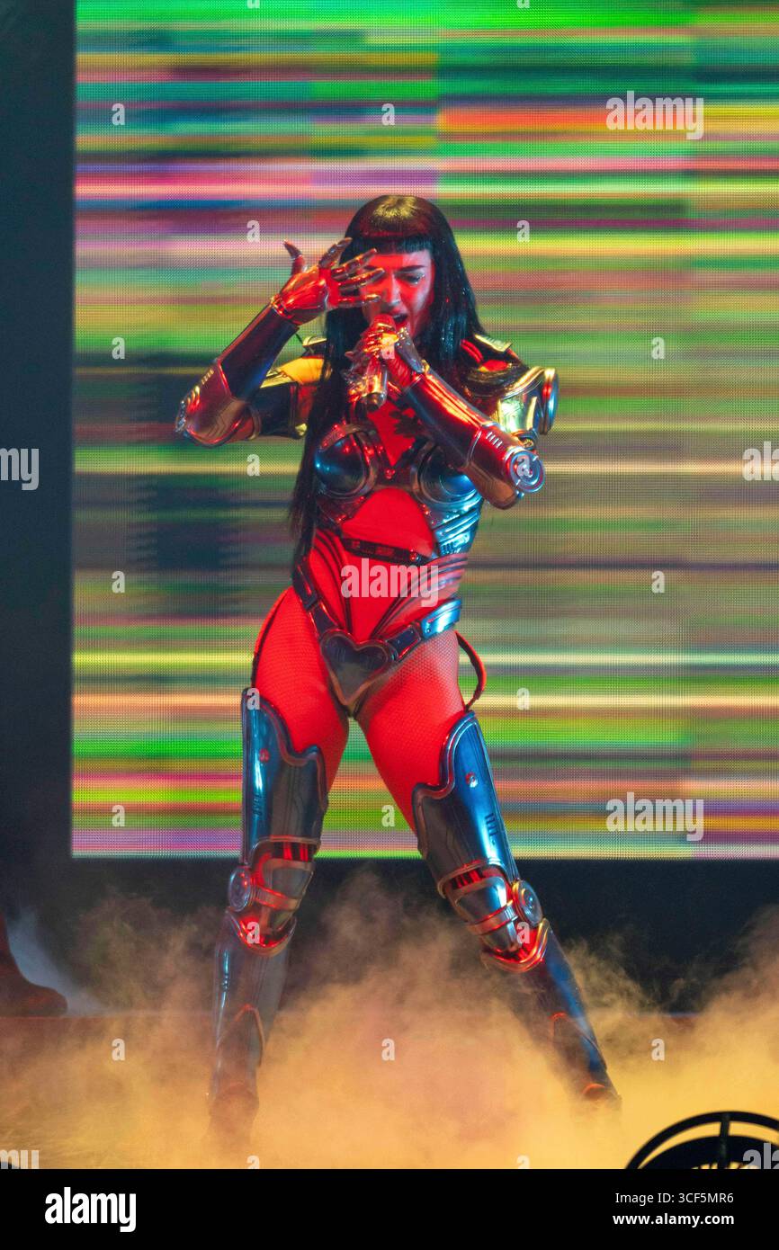 Katy Perry performs as part of the "Lifetimes Tour" on Wednesday, Aug ...