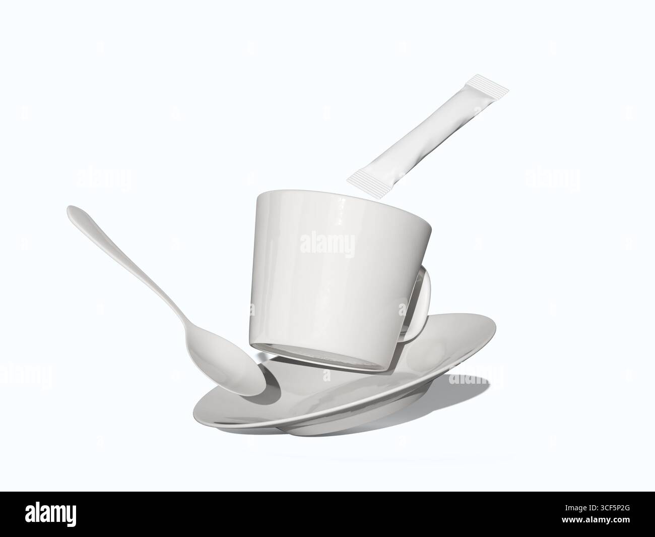 Glass cup tea realistic Cut Out Stock Images & Pictures - Alamy