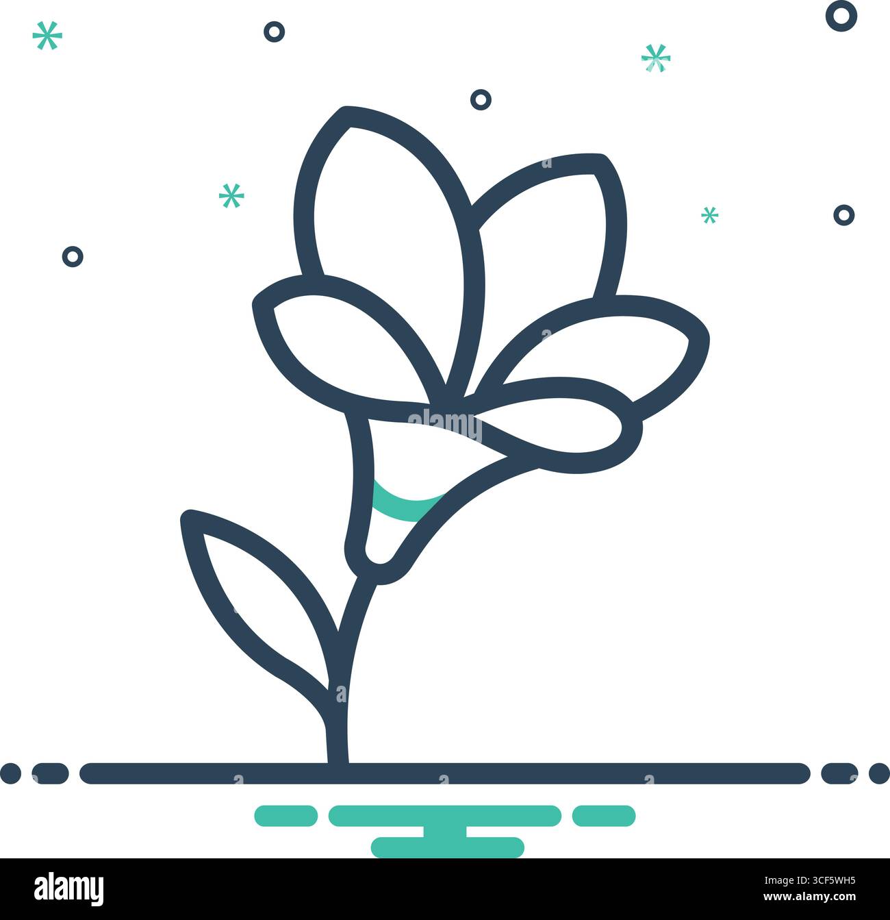 Icon for freesia, flowering grass Stock Vector Image & Art - Alamy