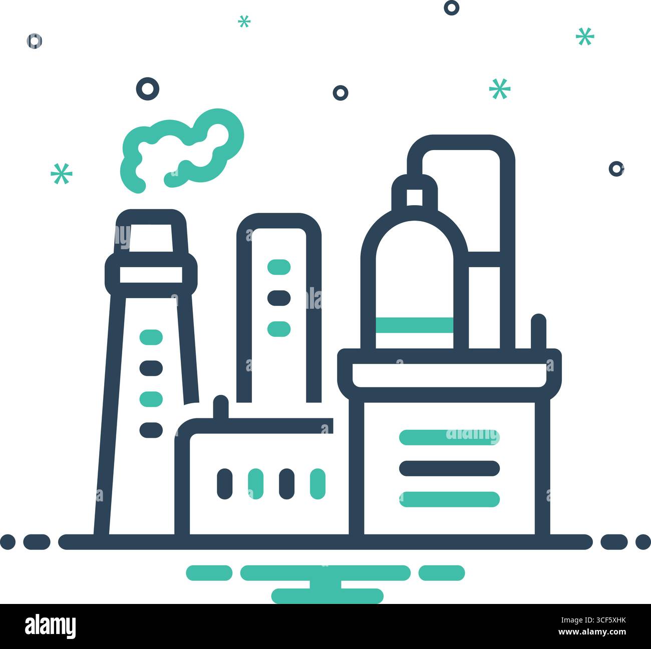 Gas processing factory icon hi-res stock photography and images - Alamy