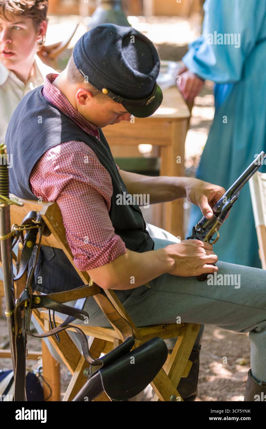 Civil War reenactment camp, Dorris Ranch Living History Farm ...