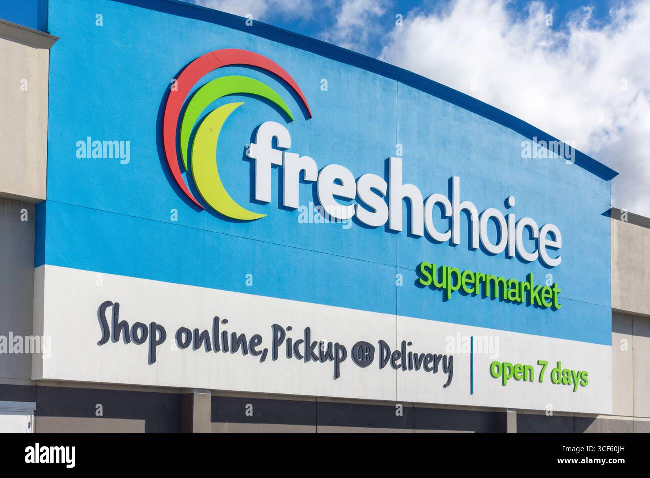 Fresh choice supermarket sign at Barrington Shopping Mall, Barrington ...