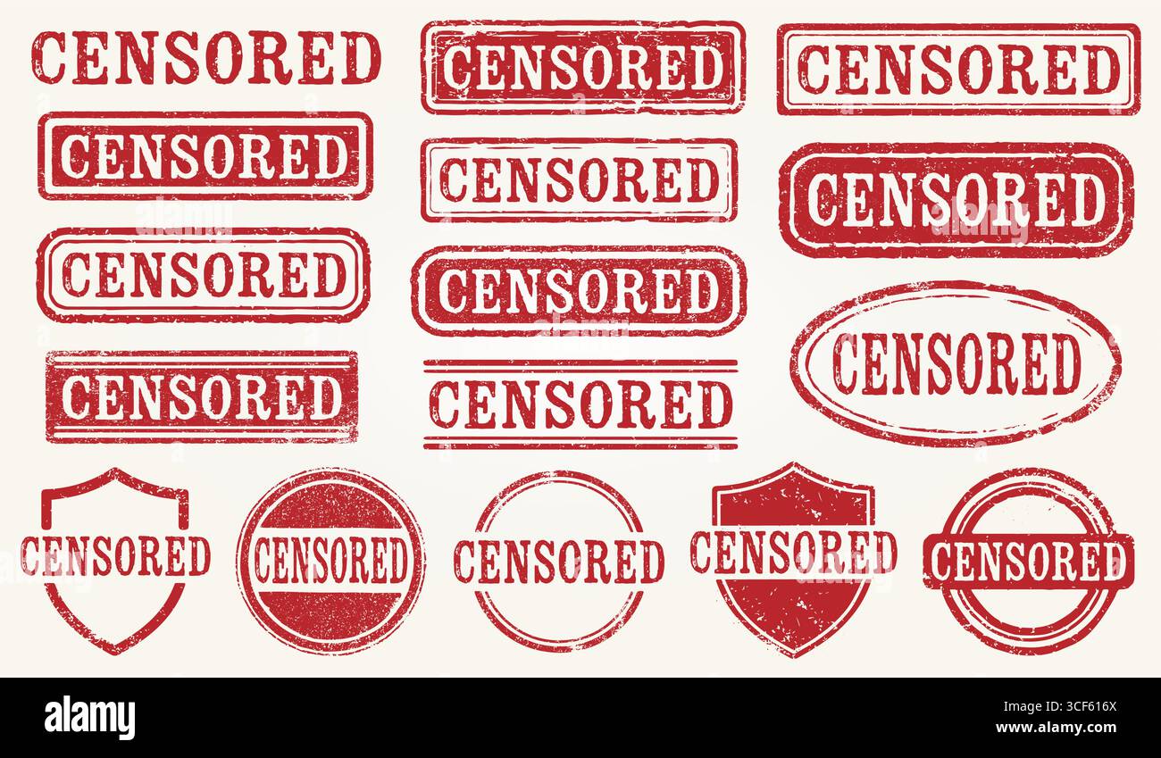 Censored documents Stock Vector Images - Alamy