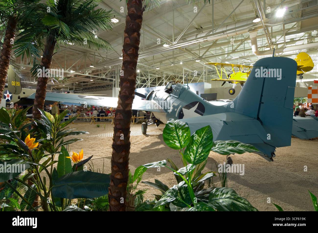 Inside the Pacific Aviation museum, Ford Island, Pearl Harbor, Oahu ...