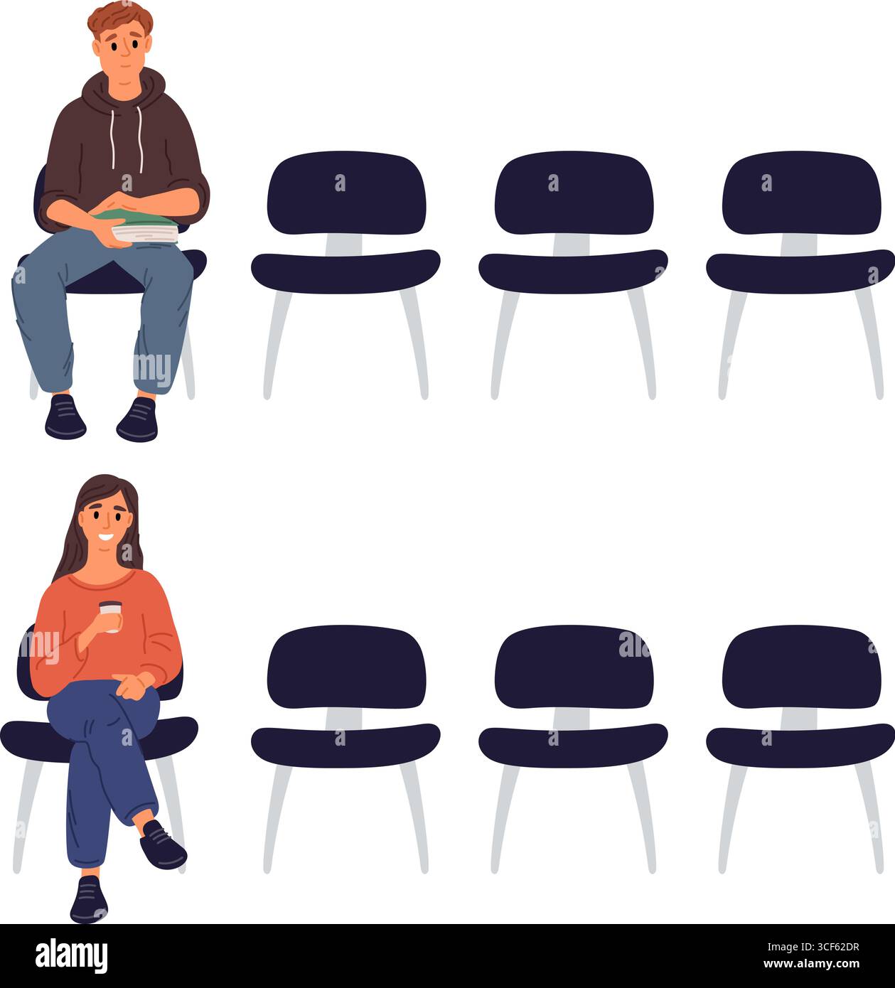 Waiting student on coffee Stock Vector Images - Alamy