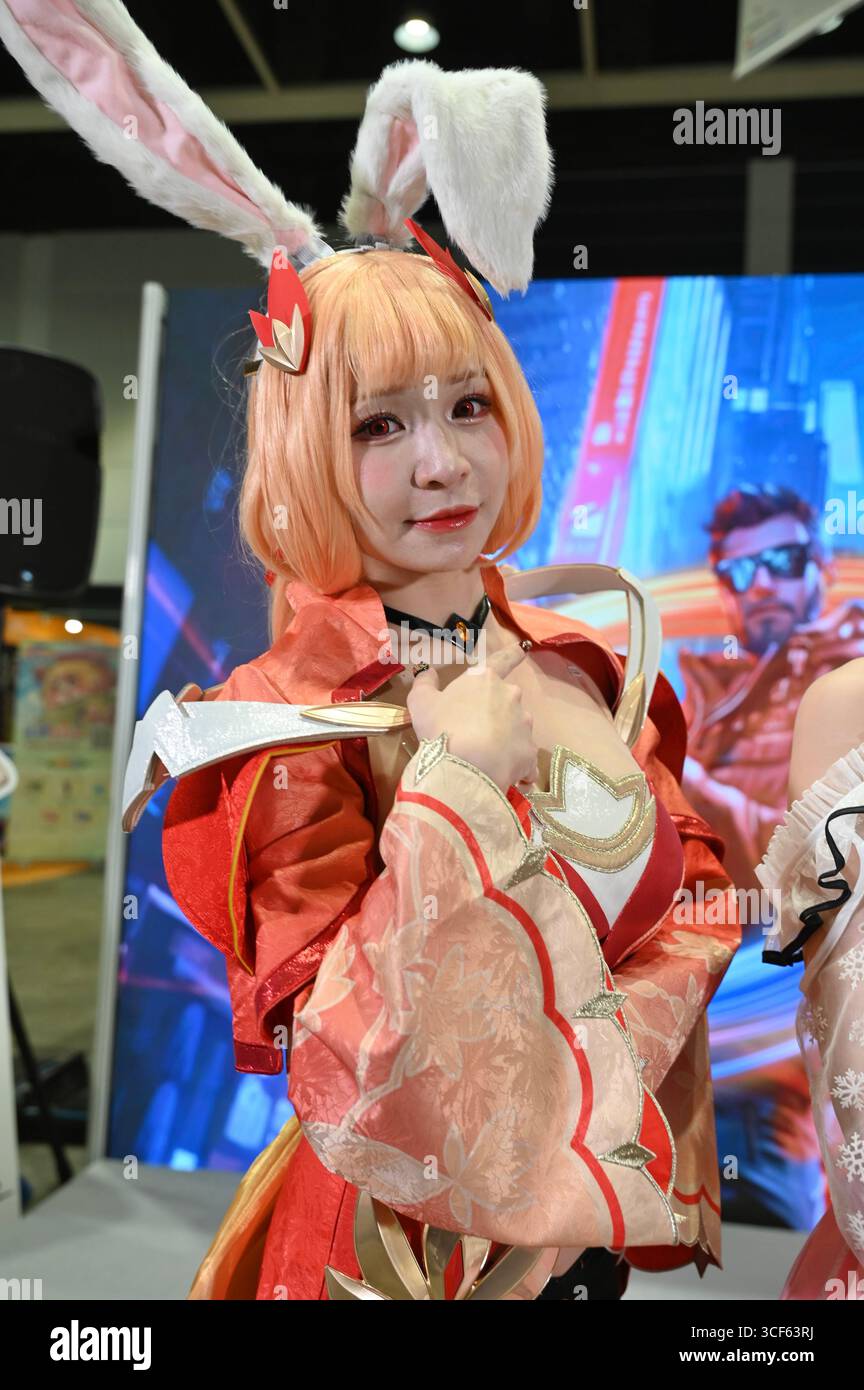 ACGHK 2025 Preview Cosplayer posing photo in the Ani-com & Games ACGHK exhibition preview on ...