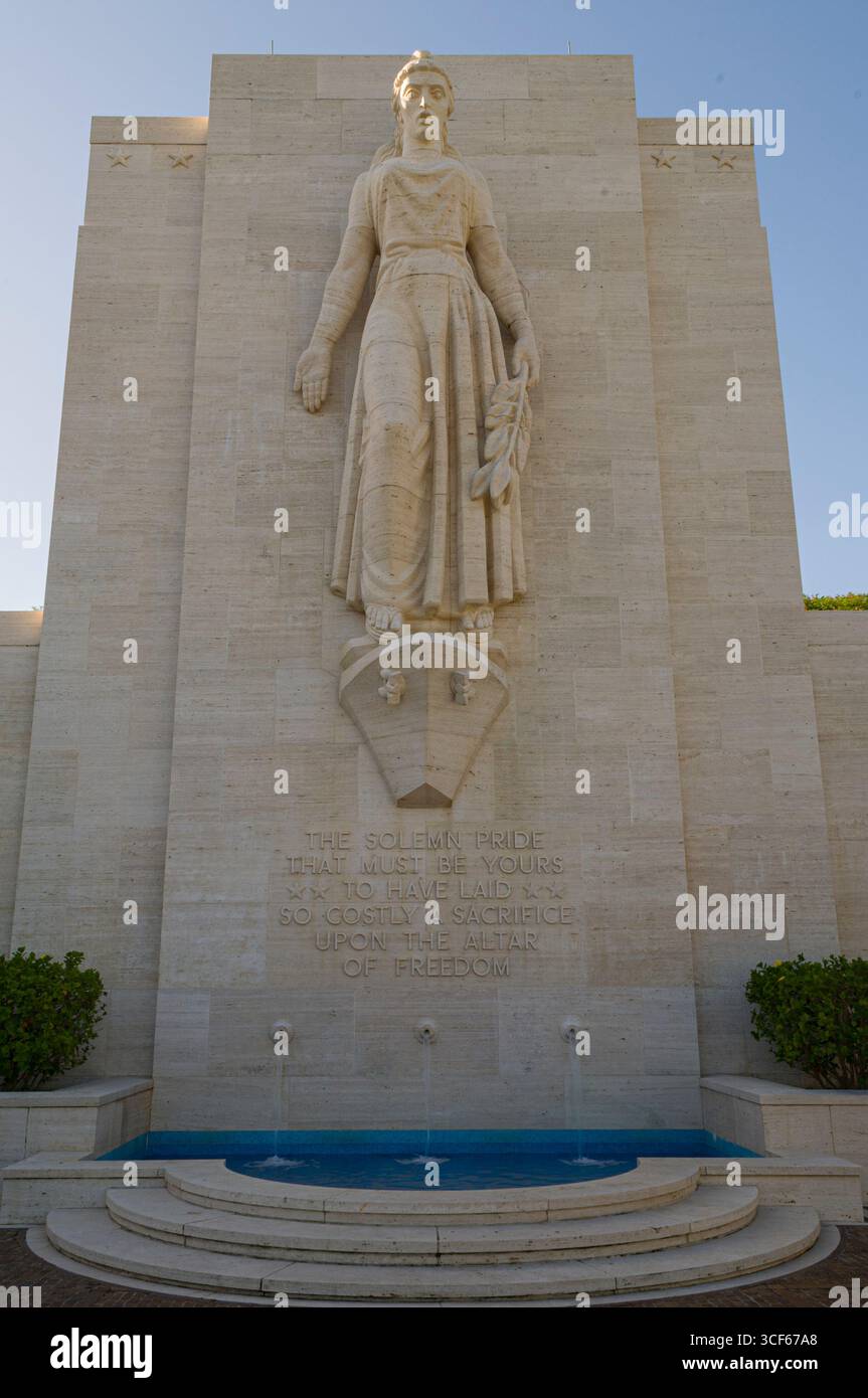 National Memorial Cemetery of the Pacific at Punchbowl, Honolulu, Oahu ...