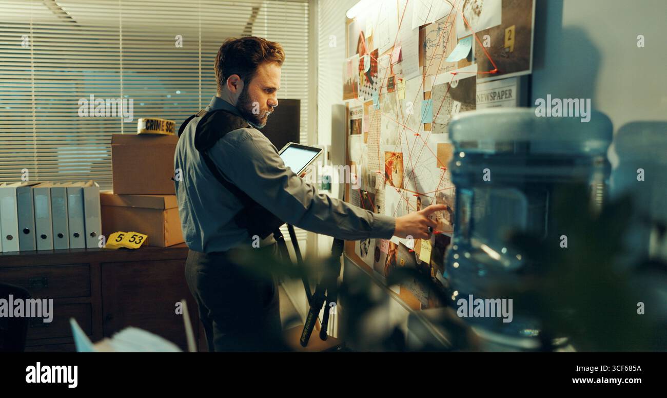 Detective investigation board hi-res stock photography and images - Alamy