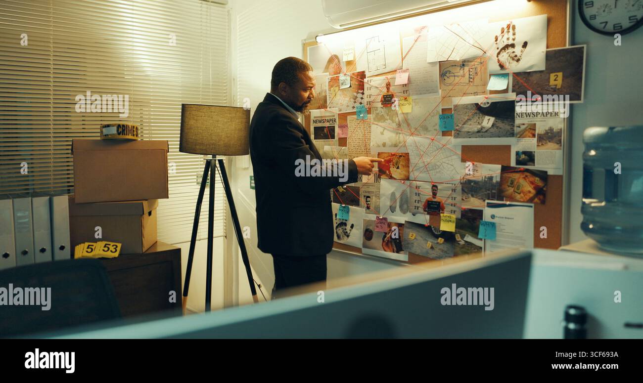 Detective investigation board hi-res stock photography and images - Alamy