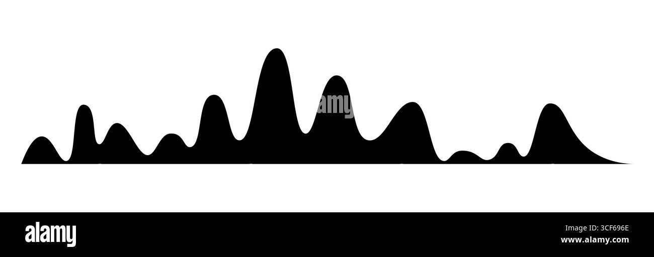 Sound radio wave icon, voice message podcast audio recording. Music ...