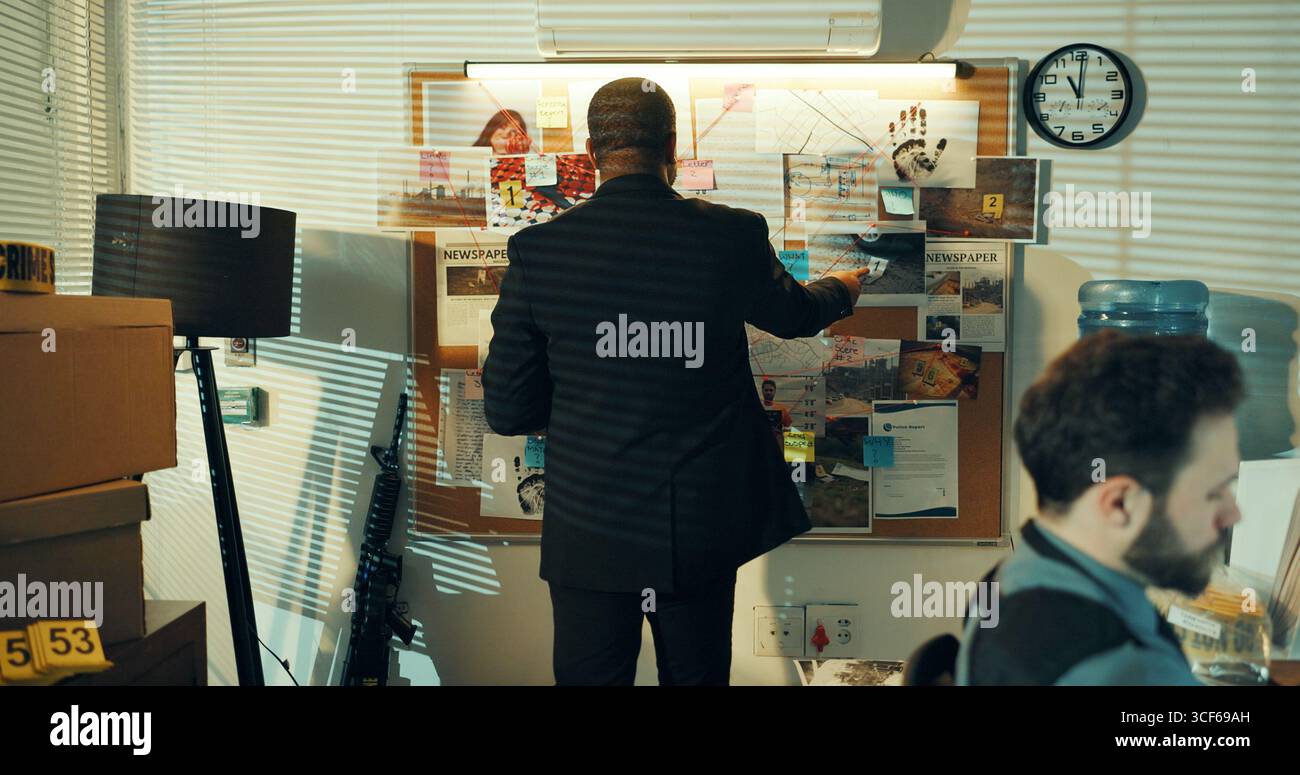 Detective investigation board hi-res stock photography and images - Alamy