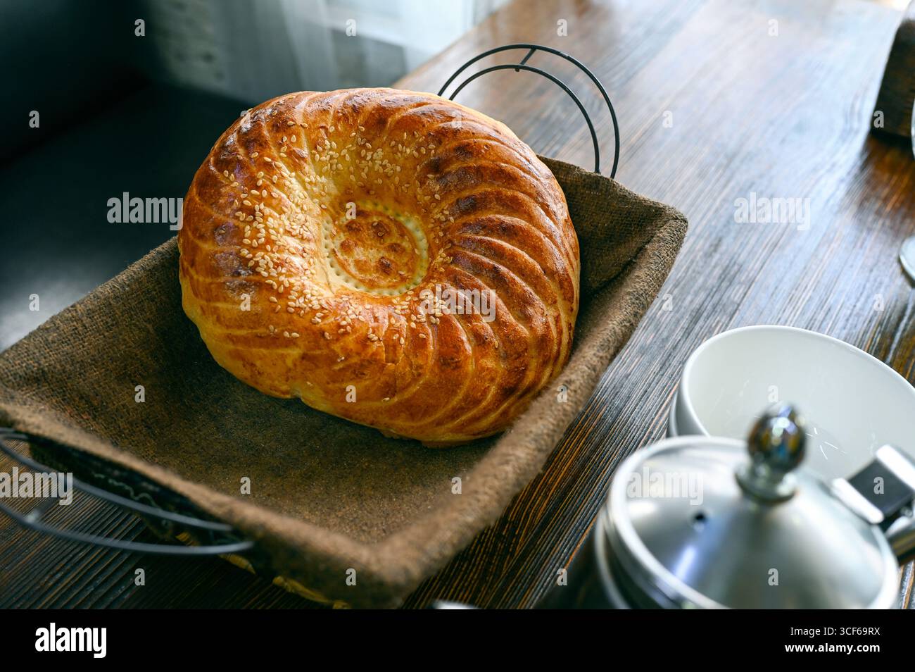 Traditional central asian bread on hi-res stock photography and images ...