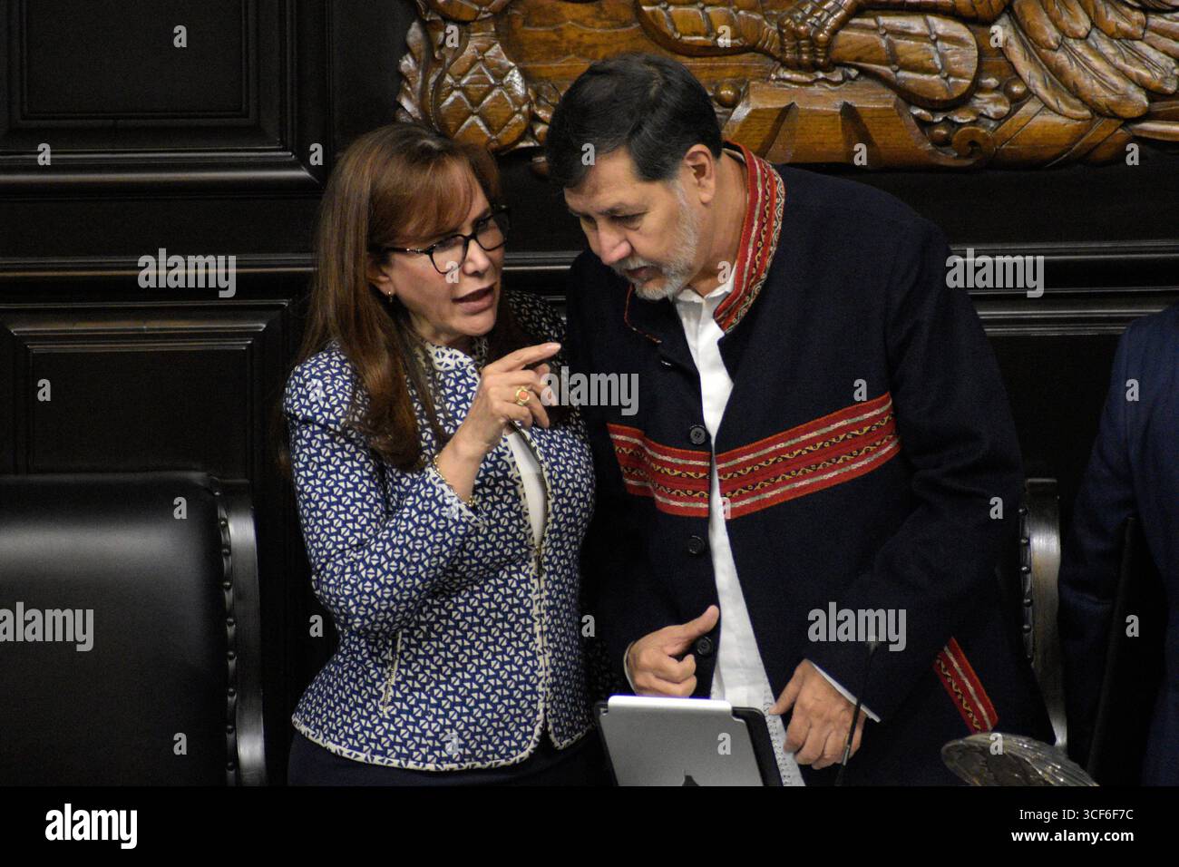 Mexican Senators Holds Legislative Session Senators Gerardo Fernandez ...