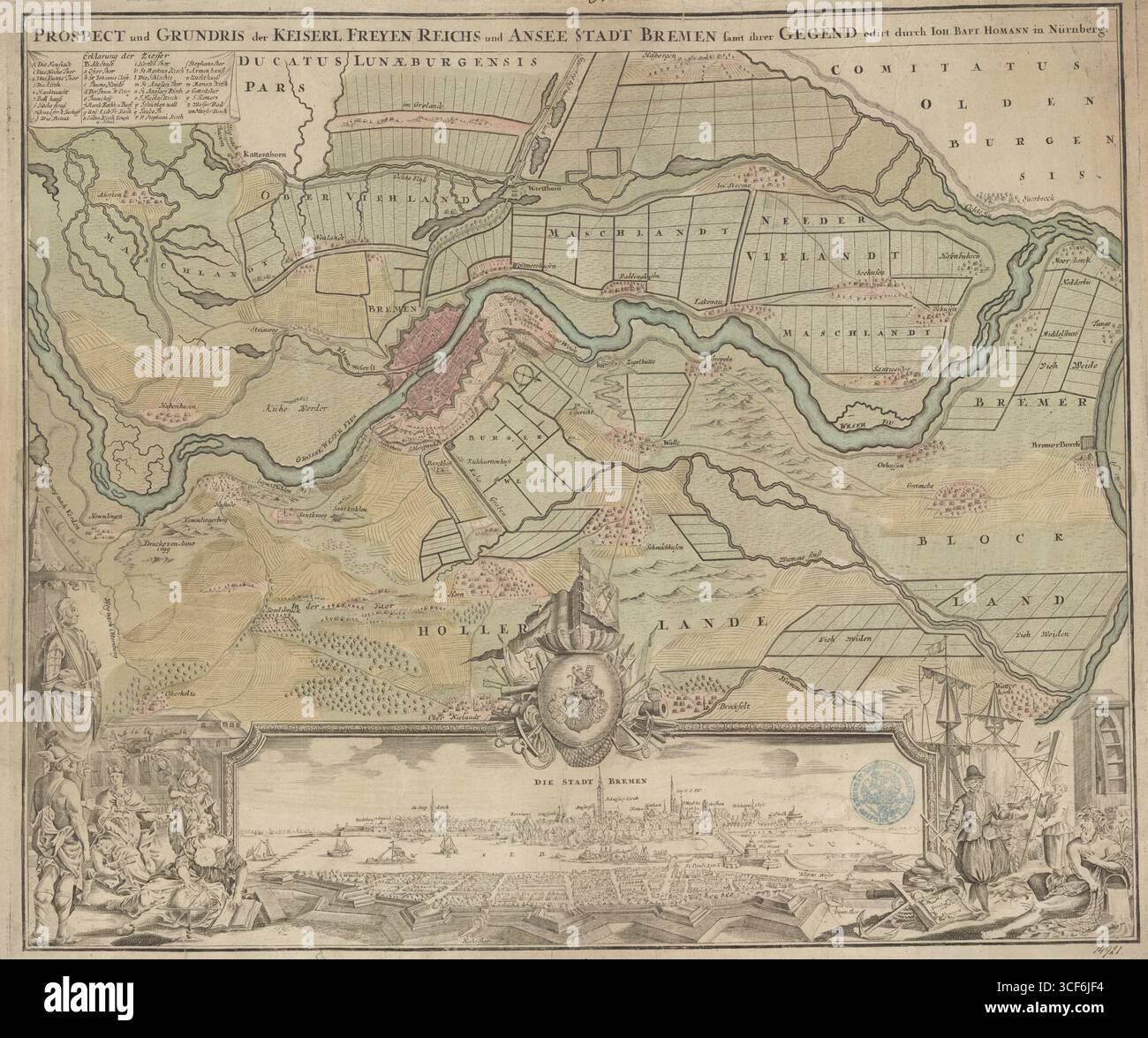 Stadt Bremen, Bremen Map, Map of Bremen, Bremen Stadtplan, Bremen ...