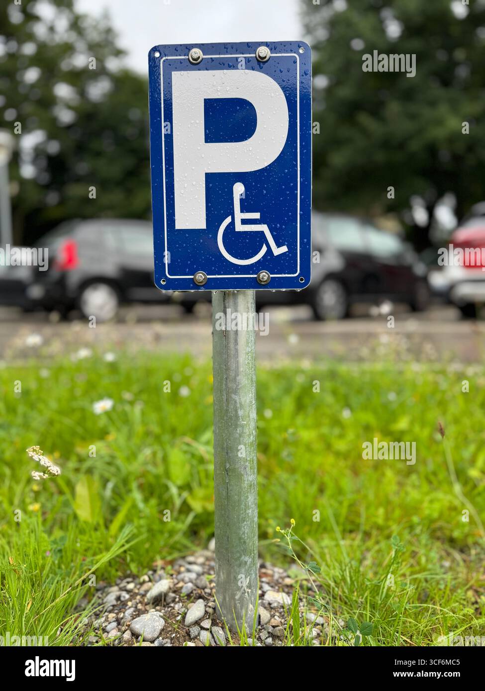 This is an Accessible Parking Sign featuring the recognized Handicap ...