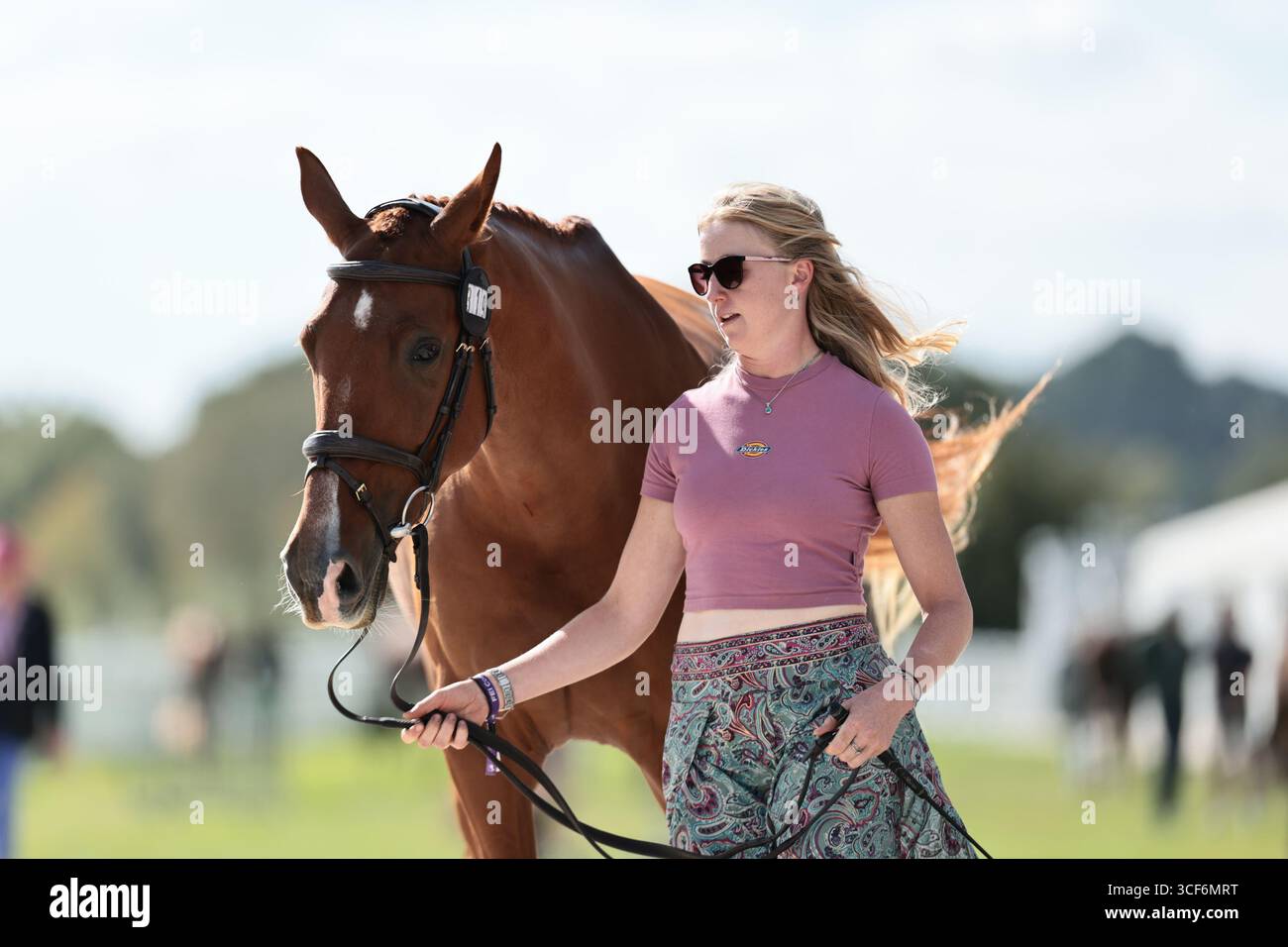 Georgie Frow of Great Britain with Riverstown Royal during the first ...