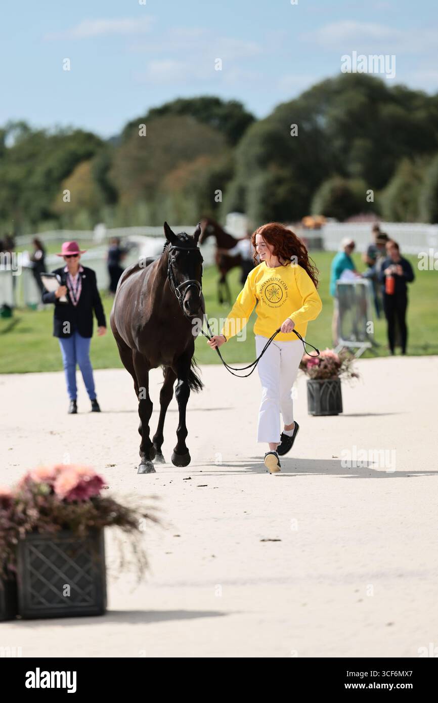 Lucy Keane of Ireland with Ballycreen Kings Mistress during the first ...