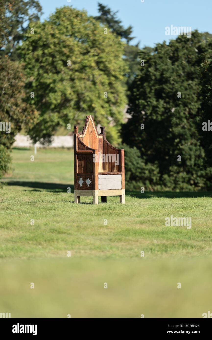 General view of the garden at Scone Palace International Horse Trials ...