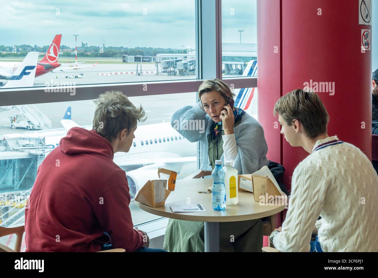 Family three boring waiting hi-res stock photography and images - Alamy
