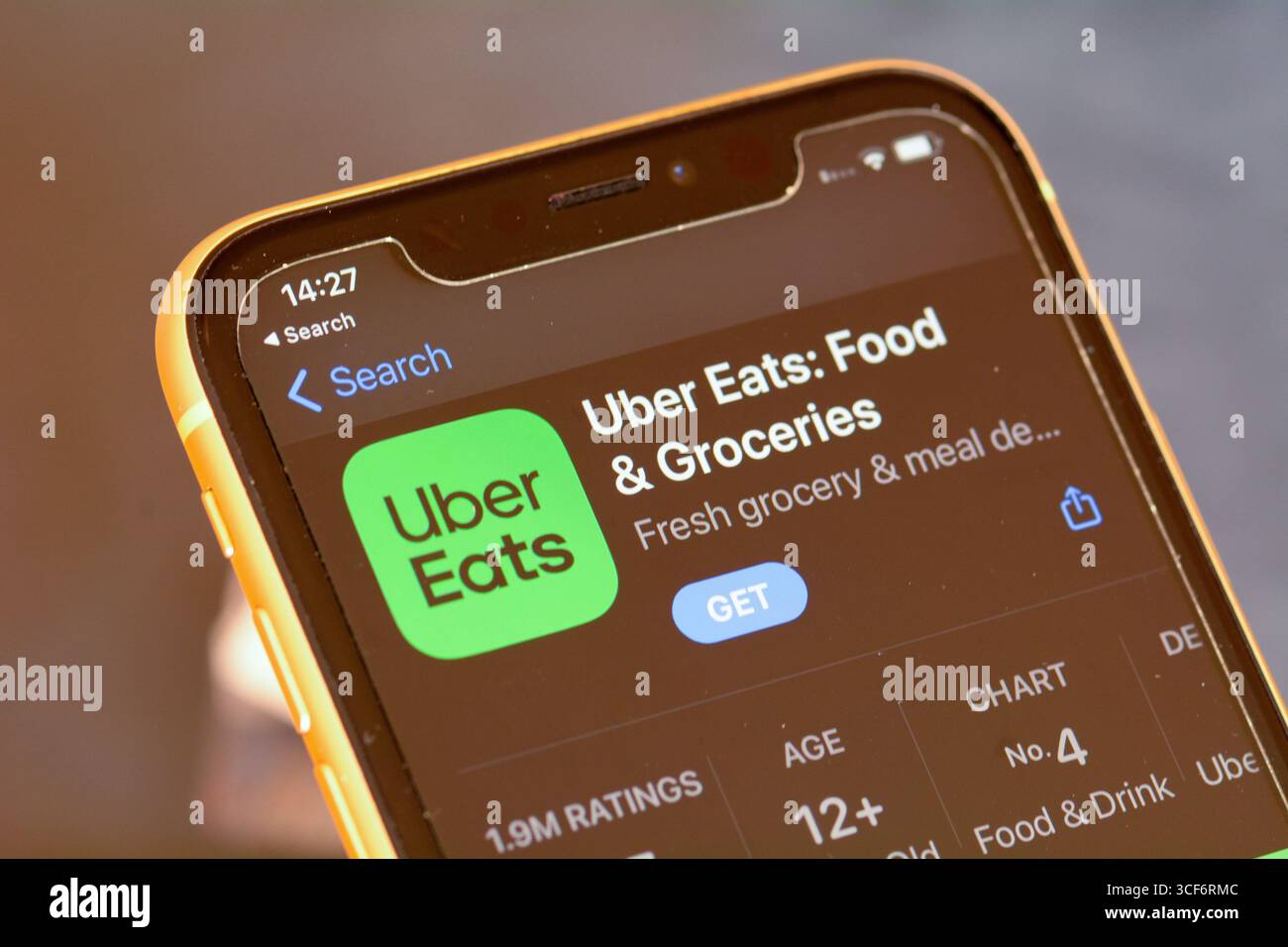 Uber Eats food delivery app in the Apple App Store Stock Photo - Alamy