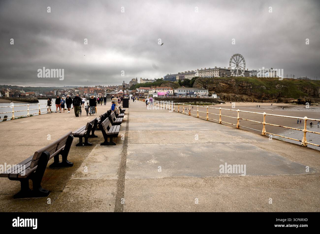 Whitby, Yorkshire, UK July 23, 2025. The seaside town of Whitby in ...