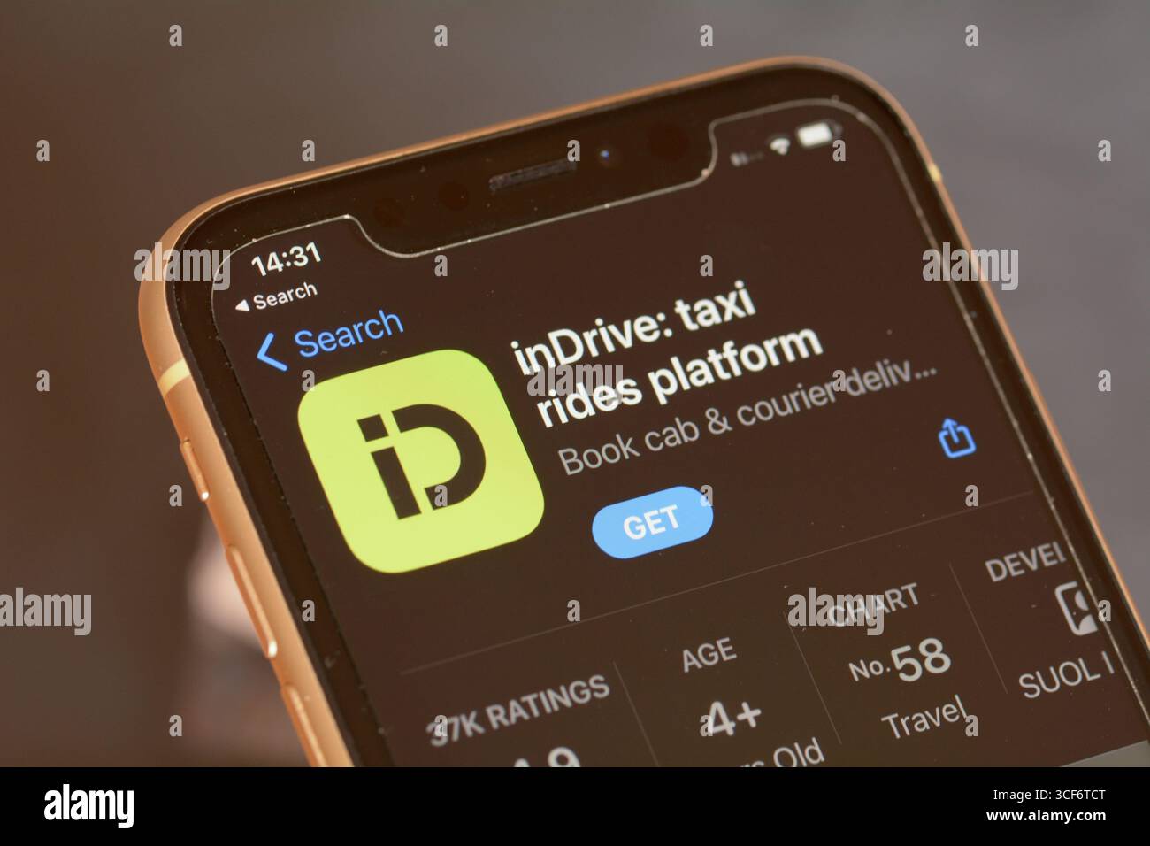 inDrive Taxi Ride Platform app in the Apple App Store Stock Photo - Alamy