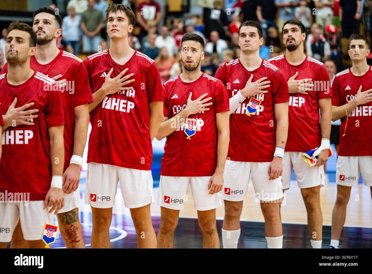 Farum, Denmark. 20th, August 2025. The players of Croatia seen during ...