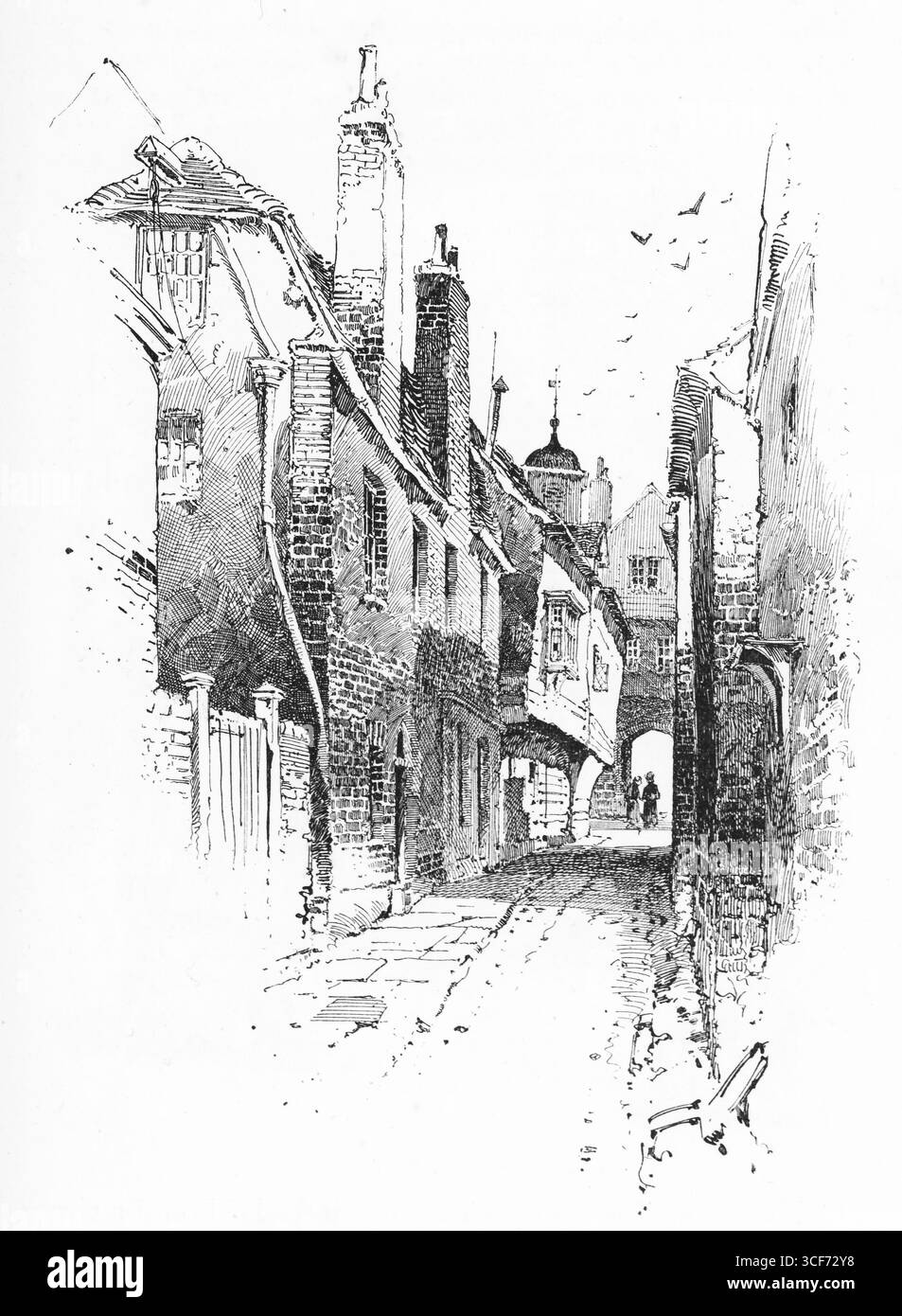 Medieval british alley Cut Out Stock Images & Pictures - Alamy