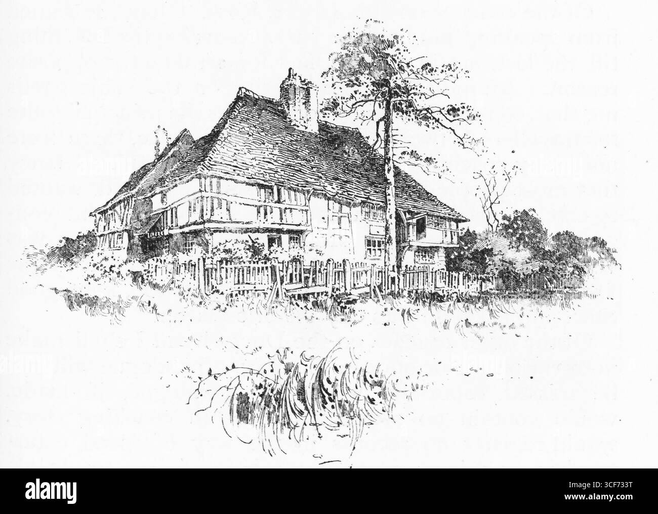 This ink drawing, part of a series first published in 1888, depicts a ...