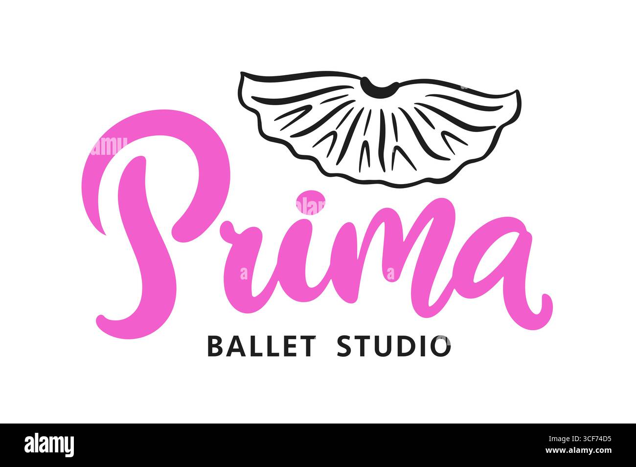 Prima Ballet Lettering Vector Calligraphy Stock Vector Image & Art - Alamy