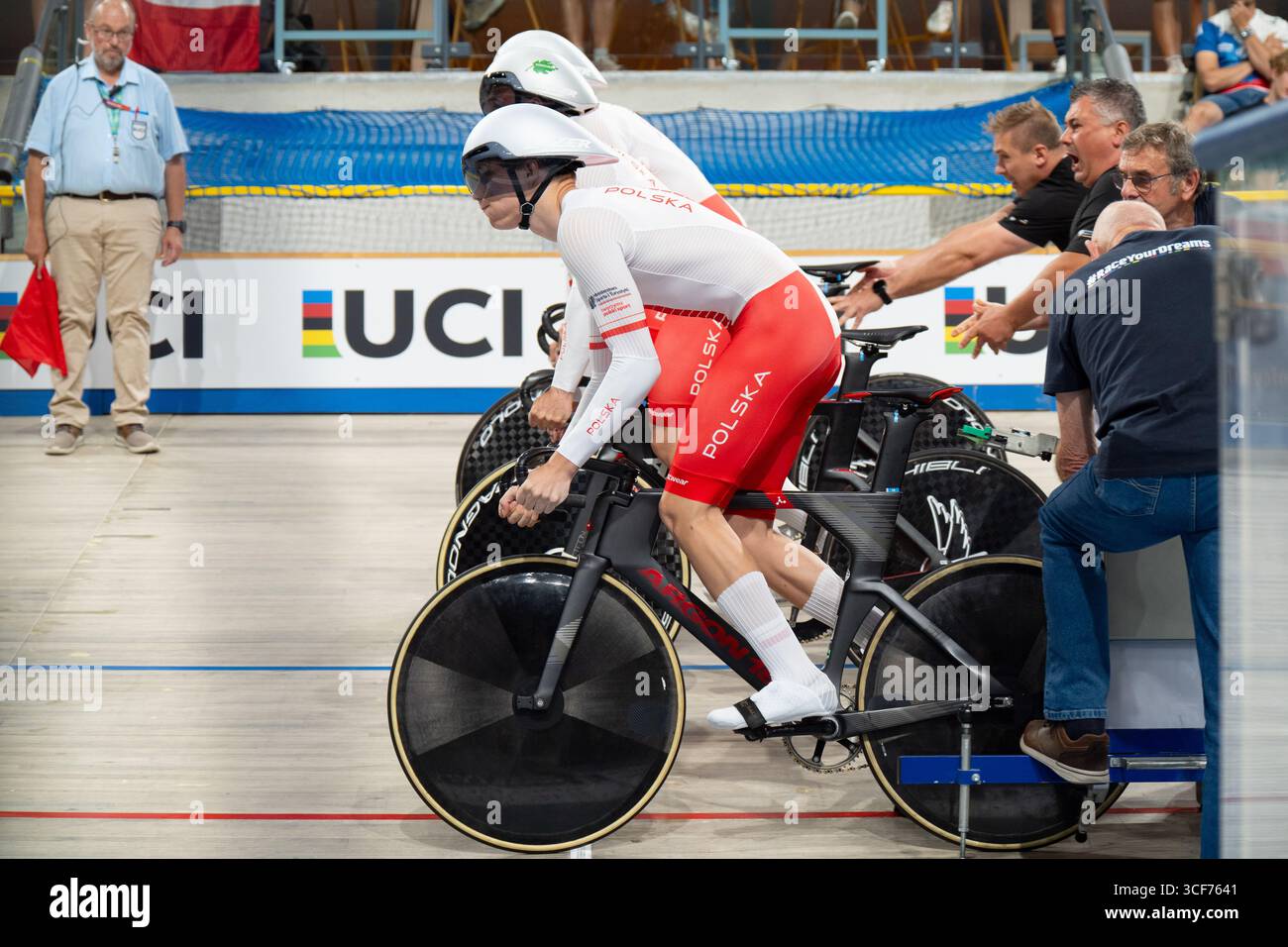 Maxim Skorski, Tomasz Lamaszewski, Adam Adamowicz competing in the Men ...