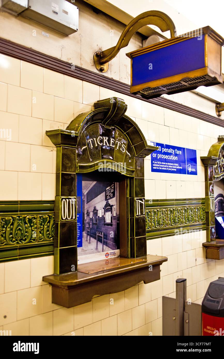 Original Ticket Booking Counters, Hampstead Underground Station ...