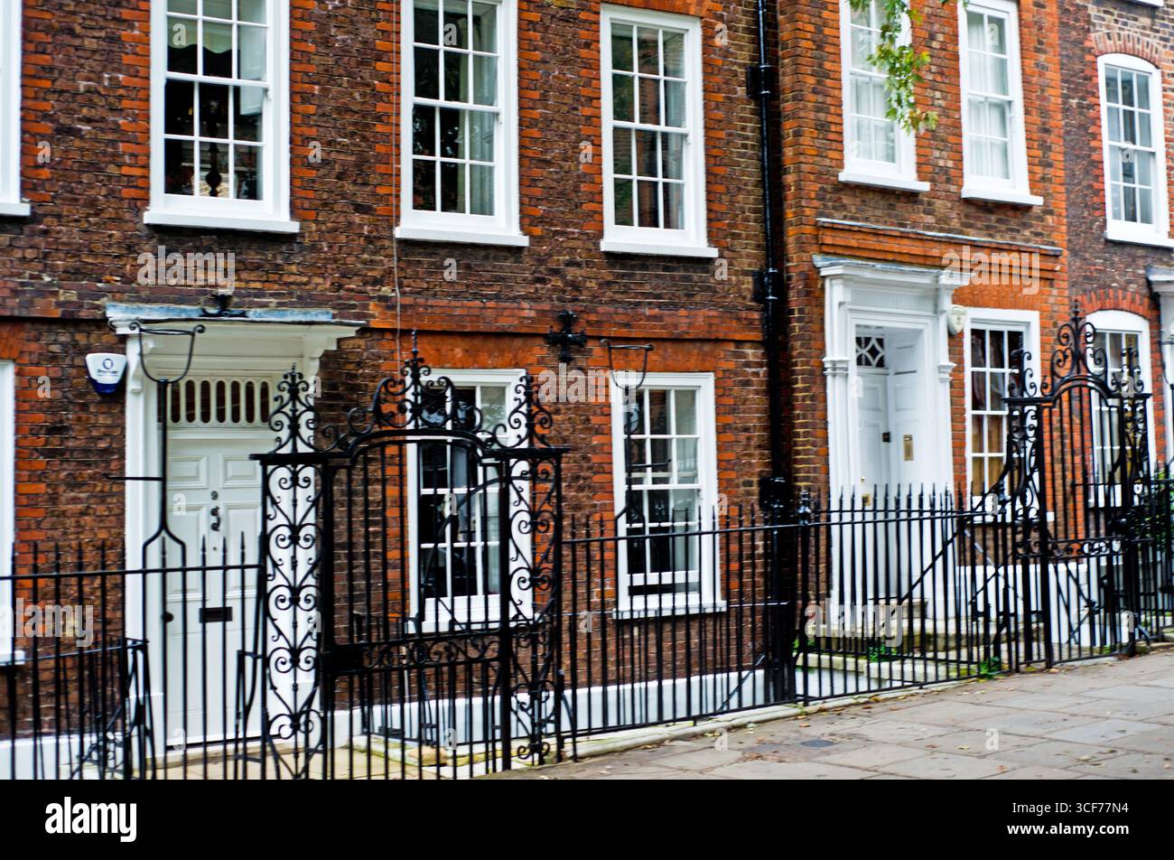 Period Houses, Church Row, Hampstead, London, England Stock Photo - Alamy