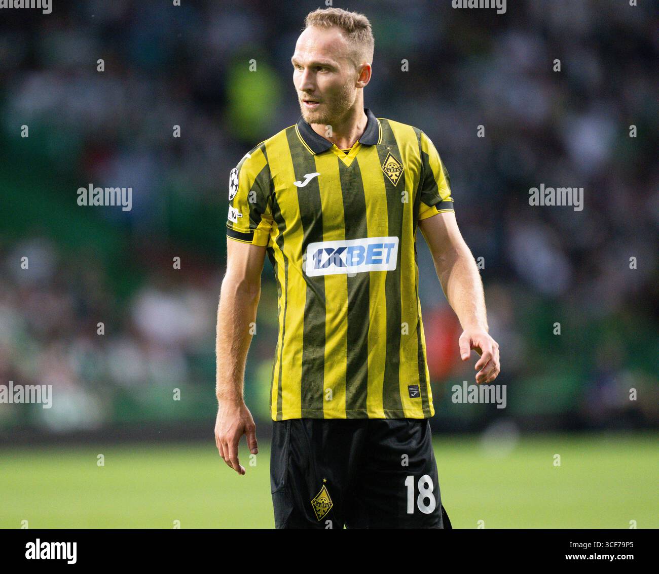GLASGOW, SCOTLAND - AUGUST 20: Kairats' Dan Glazer in action during a ...