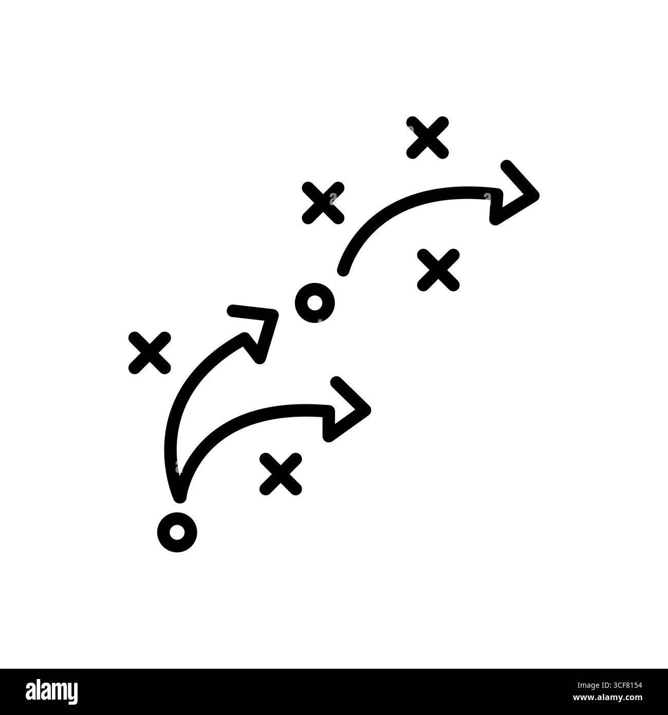 Blackboard game tactics soccer Stock Vector Images - Alamy