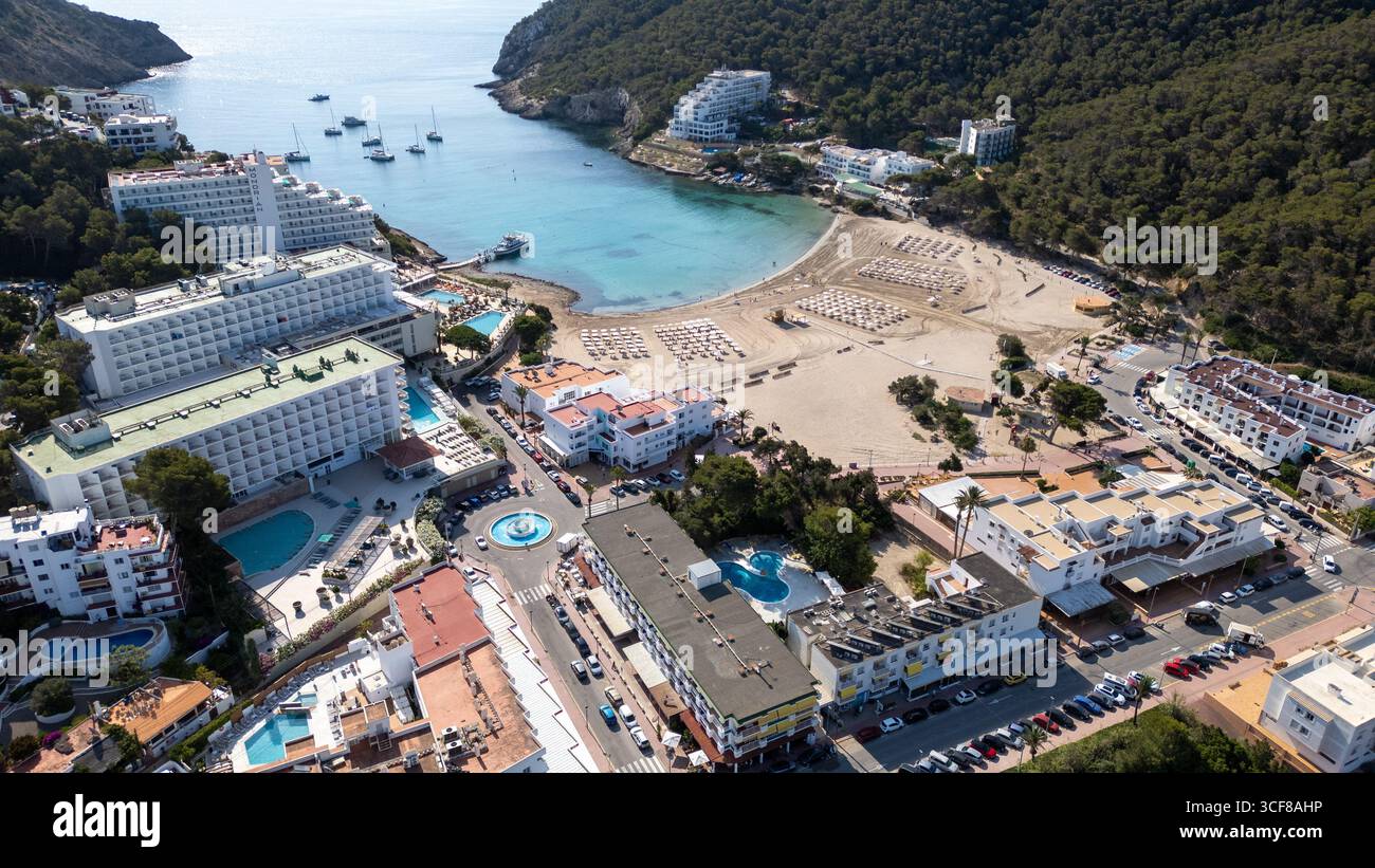 Aerial cala resort town hi-res stock photography and images - Alamy