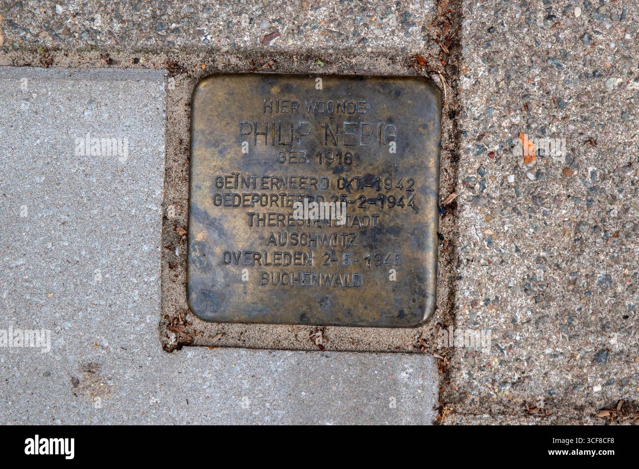 Stolperstein Memorial Stone From Philip Nebig At Amsterdam The ...