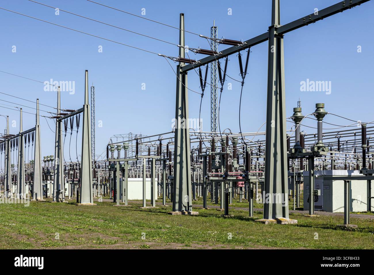 Niederwartha pumped storage power station substation, Dresden, Saxony ...