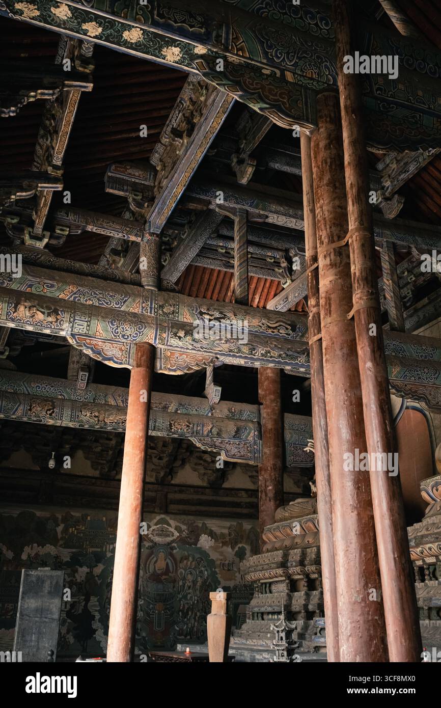Discover intricate Buddhist designs in ancient Chinese temples Stock ...
