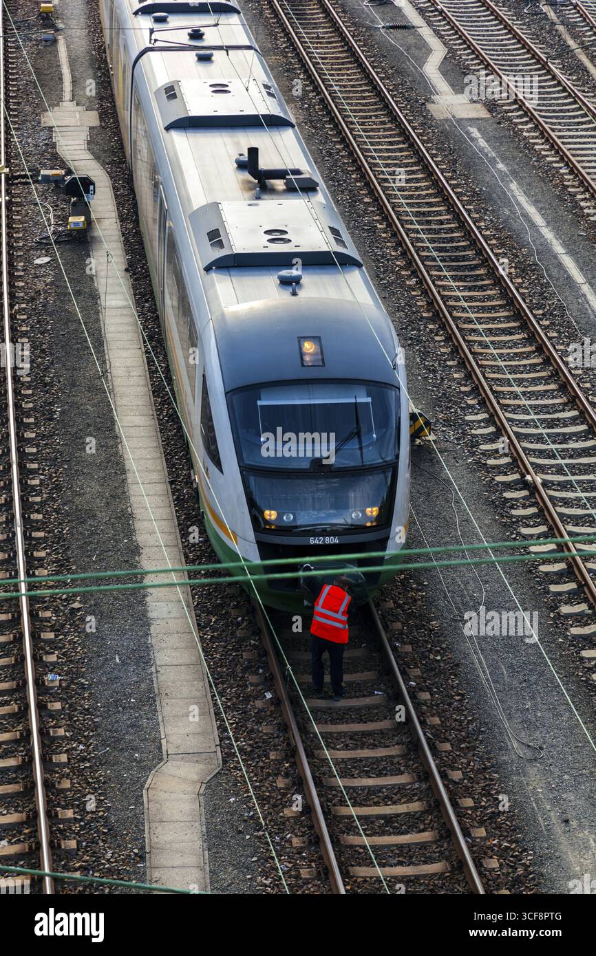Railcar, railway employee, shunter, engine driver, regional train ...